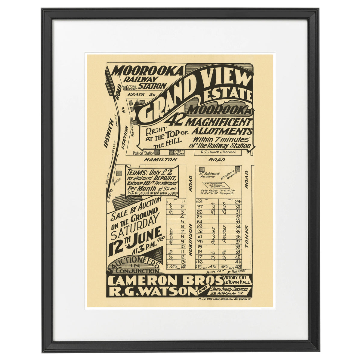 1920 Grand View Estate - 101 years ago today – Suburb Maps