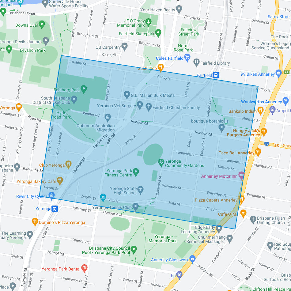 1936 Yeronga - Aerial Photo - Fairfield Road – Suburb Maps