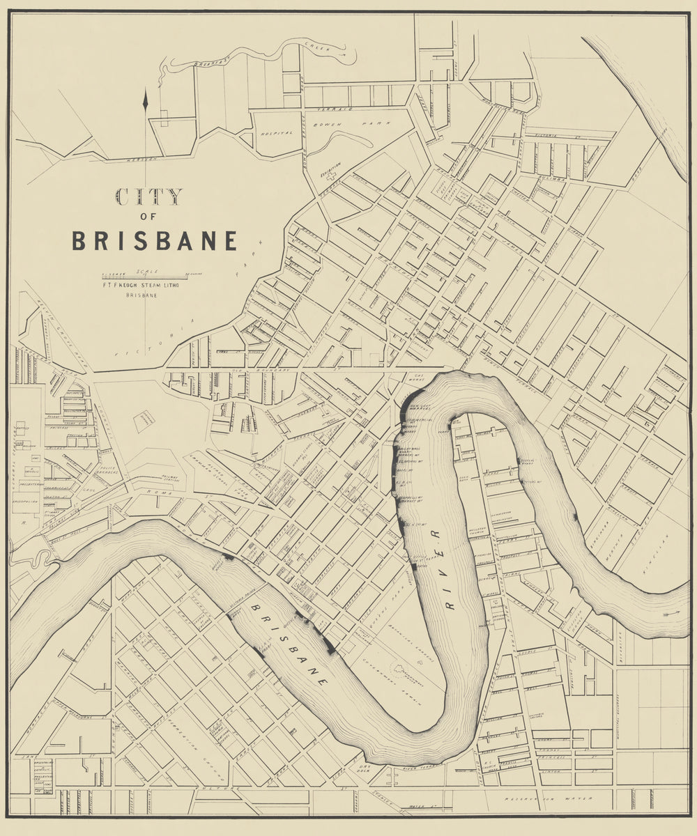 1878 Brisbane - City of Brisbane – Suburb Maps