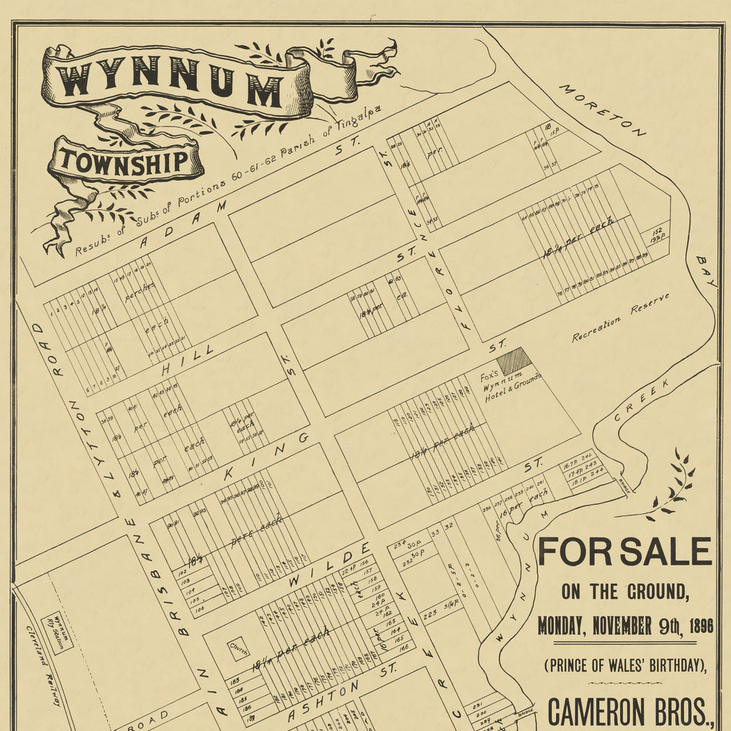 1896 Wynnum - Wynnum Township – Suburb Maps