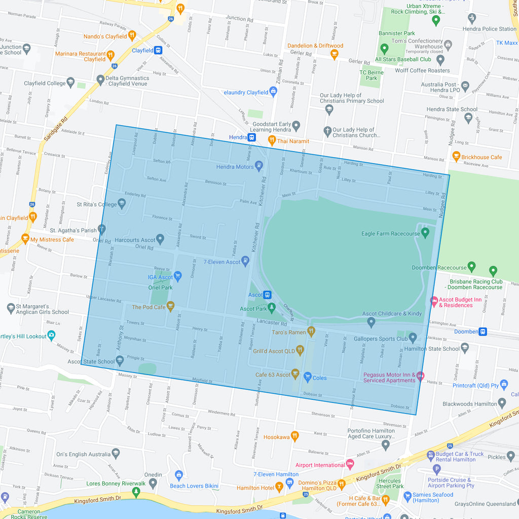 1936 Ascot - Aerial Photo - Eagle Farm Racecourse – Suburb Maps