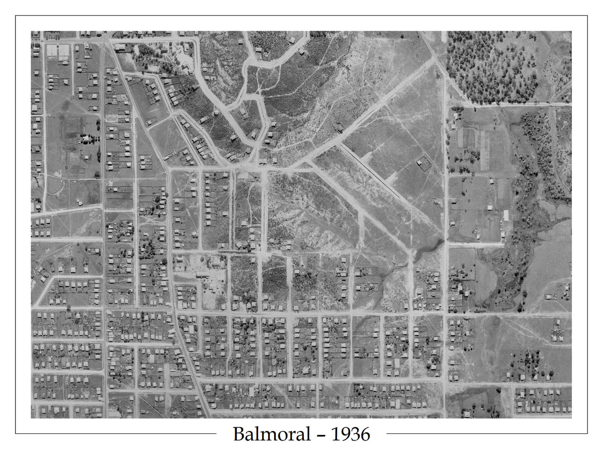 1936 Balmoral - Aerial Photo - Riding Road – Suburb Maps