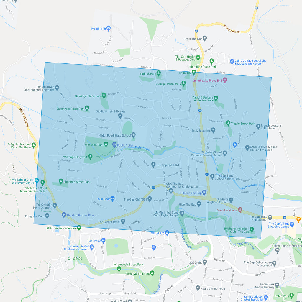1936 The Gap - Aerial Photo - Waterworks Road – Suburb Maps