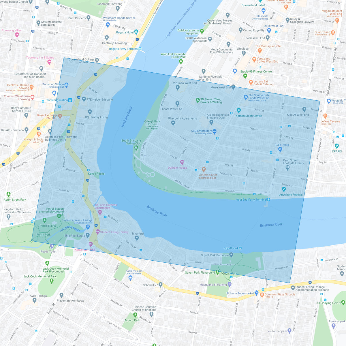 1936 West End - Aerial Photo - Hill End – Suburb Maps