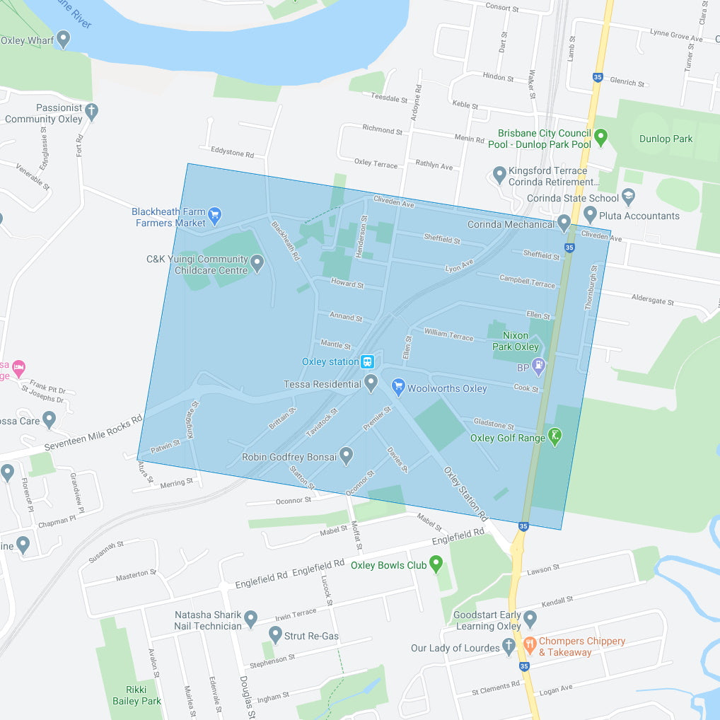 1936 Oxley - Aerial Photo - Oxley Station – Suburb Maps