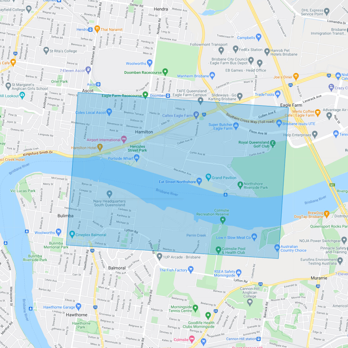 1946 Hamilton - Aerial Photo - Hamilton and Morningside – Suburb Maps