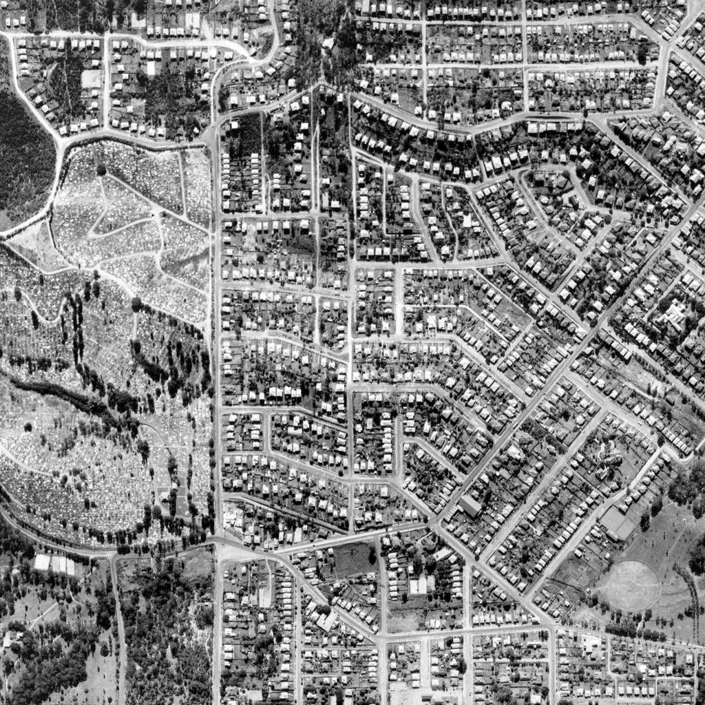 1946 Toowong - Aerial Photo - Toowong Cemetery – Suburb Maps