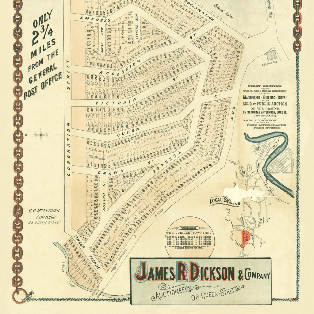 1887 Bardon - Jubilee Township – Suburb Maps