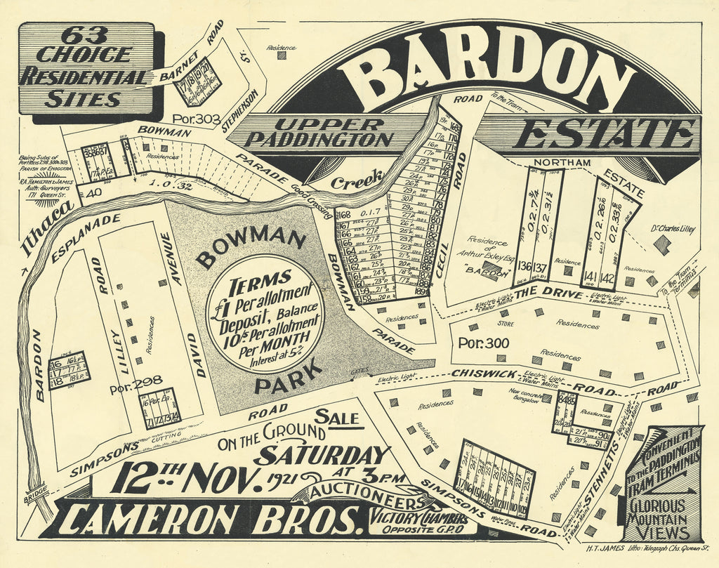 1921 Bardon - Bardon Estate – Suburb Maps
