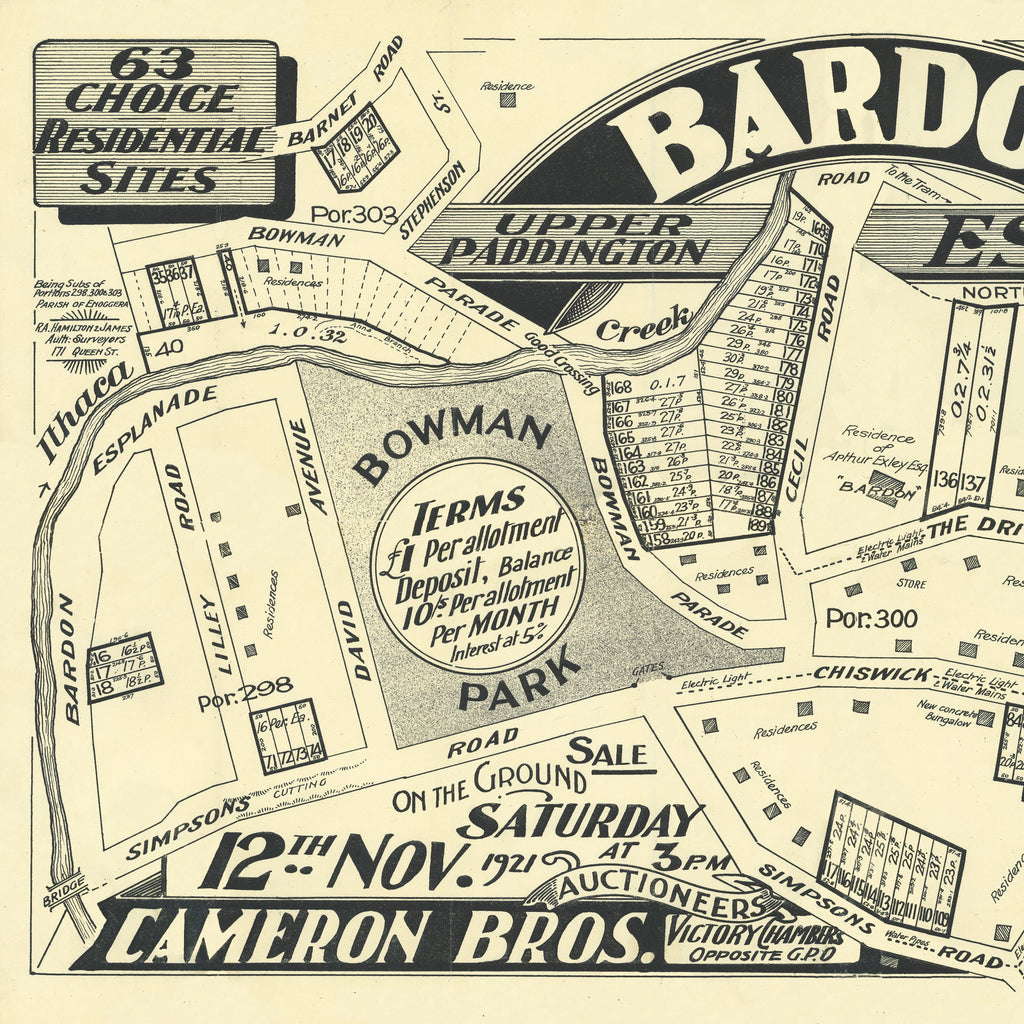 1921 Bardon - Bardon Estate – Suburb Maps