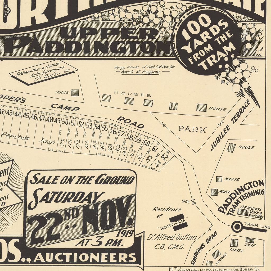 1919 Bardon - Northam Estate - 2nd Section – Suburb Maps