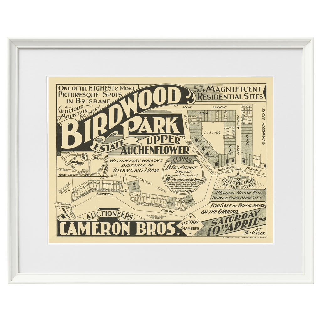 1926 Bardon - Birdwood Park Estate – Suburb Maps