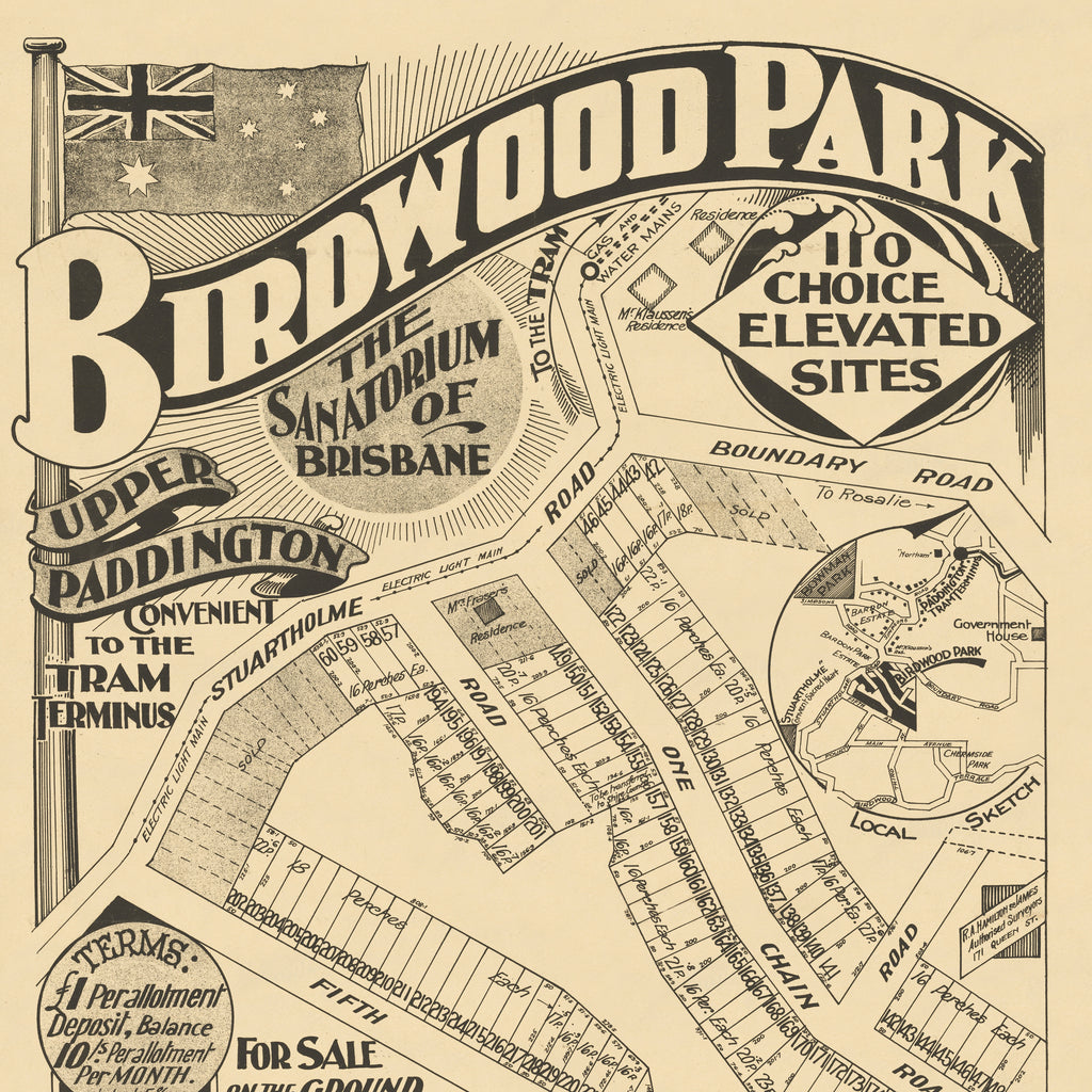 1922 Bardon - Birdwood Park Estate - 1st Section – Suburb Maps