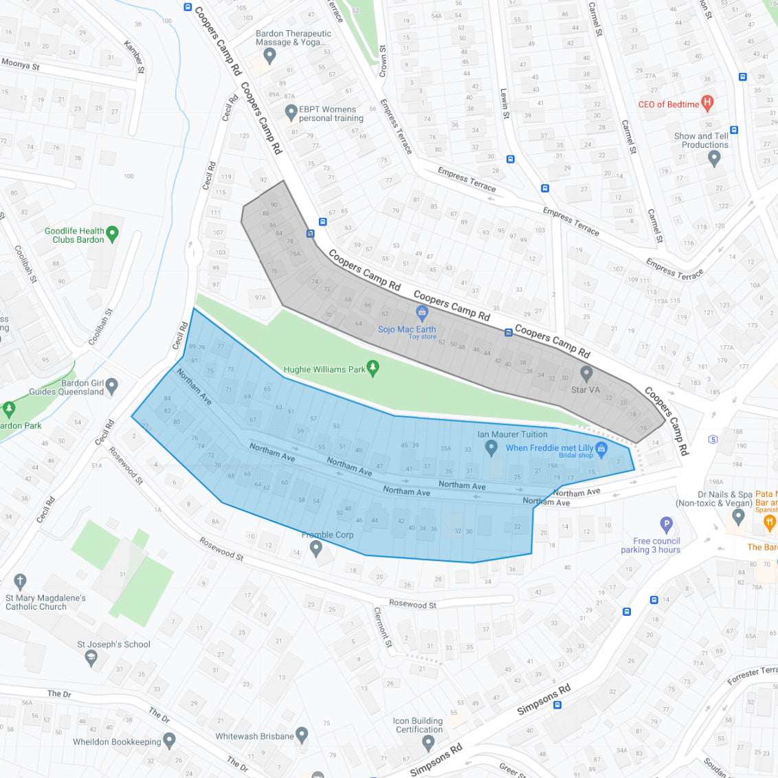 1922 Bardon - Northam Estate - 3rd Section – Suburb Maps
