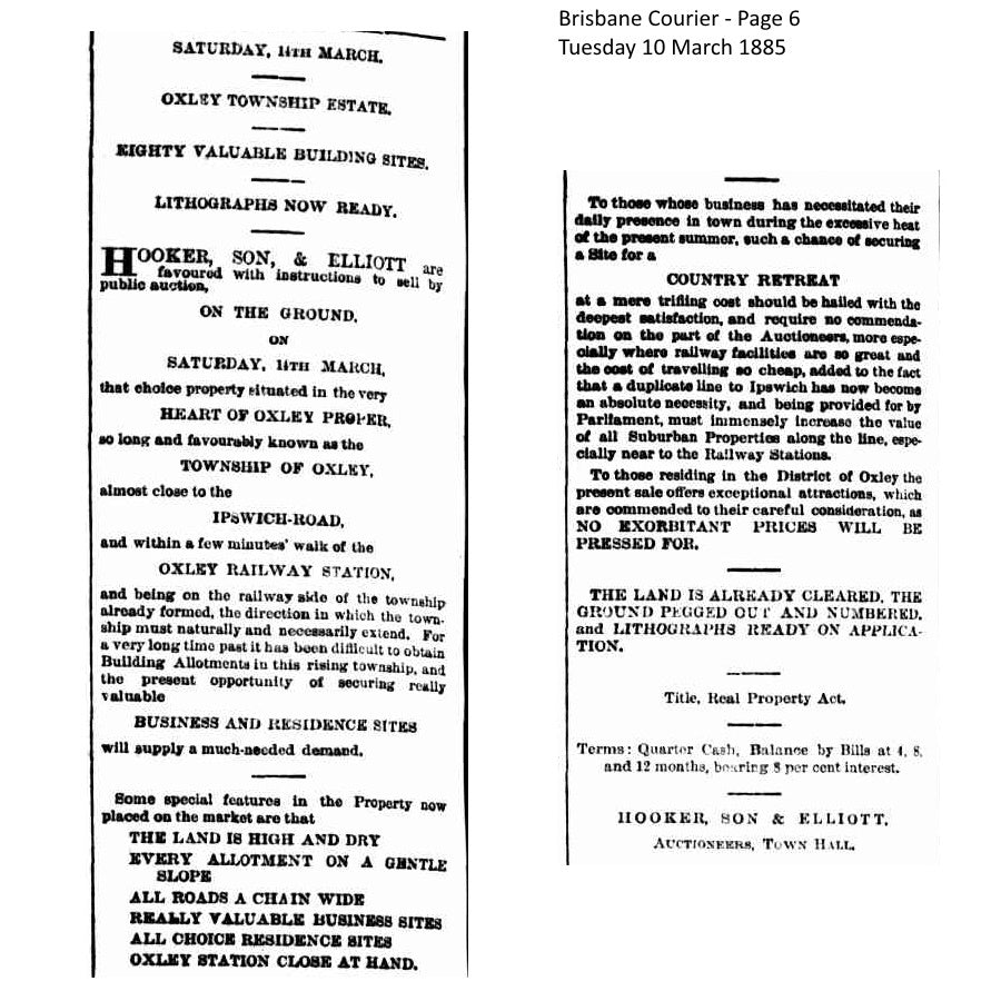 1885 Oxley - Oxley Township Estate – Suburb Maps