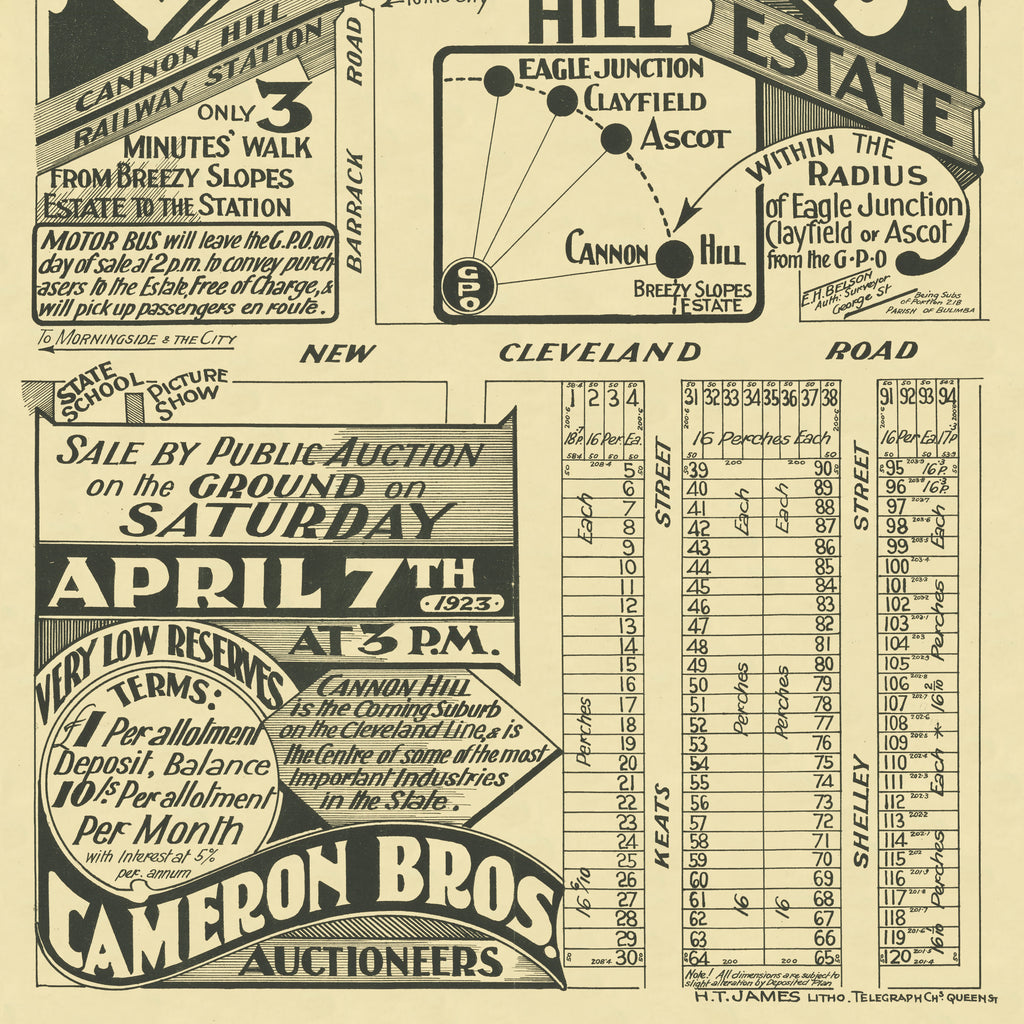 1923 Cannon Hill - Breezy Slopes Estate – Suburb Maps