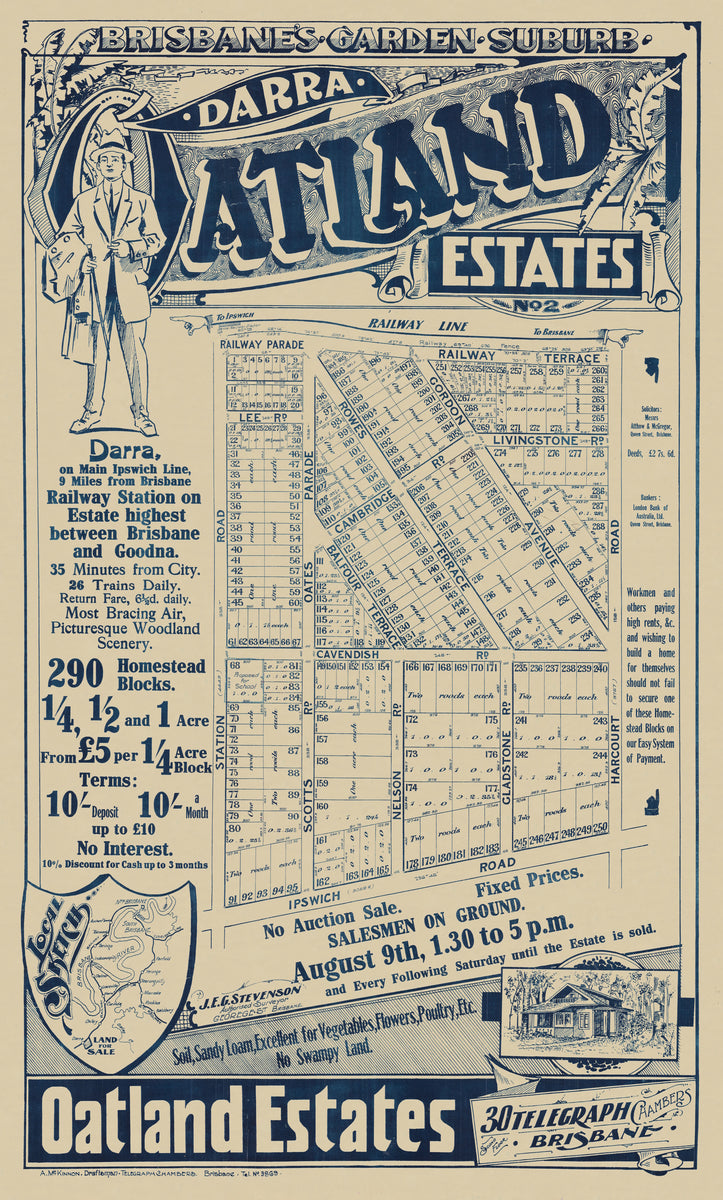 1913 Darra - Darra Estate - 1st Subdivsion – Suburb Maps