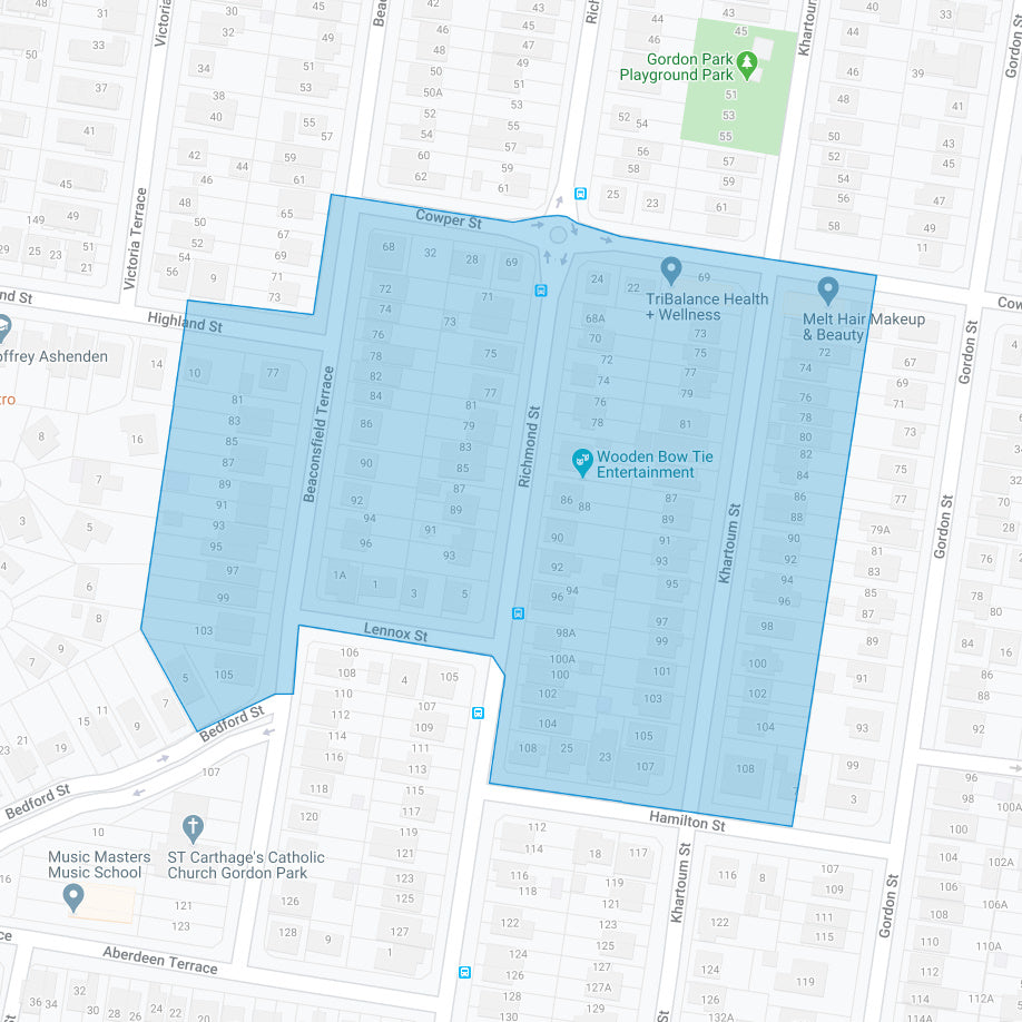 1922 Gordon Park - Gordon Park - Section 1a – Suburb Maps