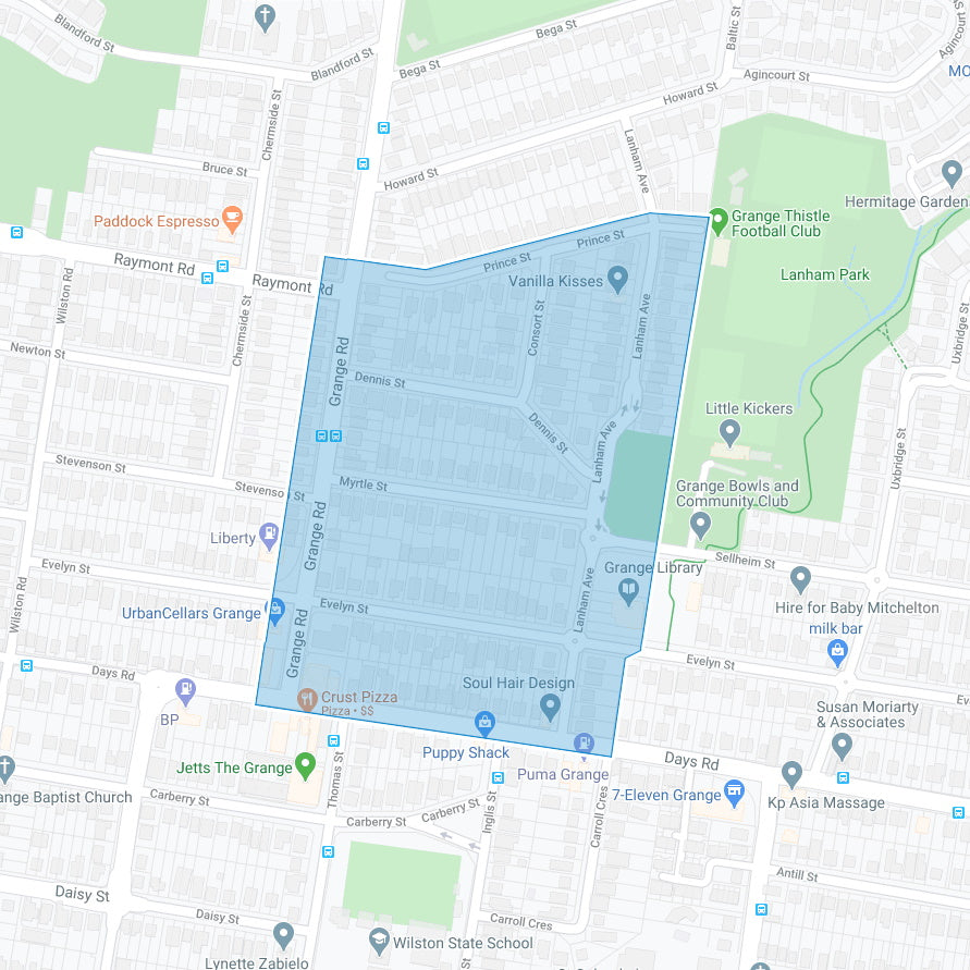 1920 Grange - O'Connor's Paddock - Section 2 – Suburb Maps