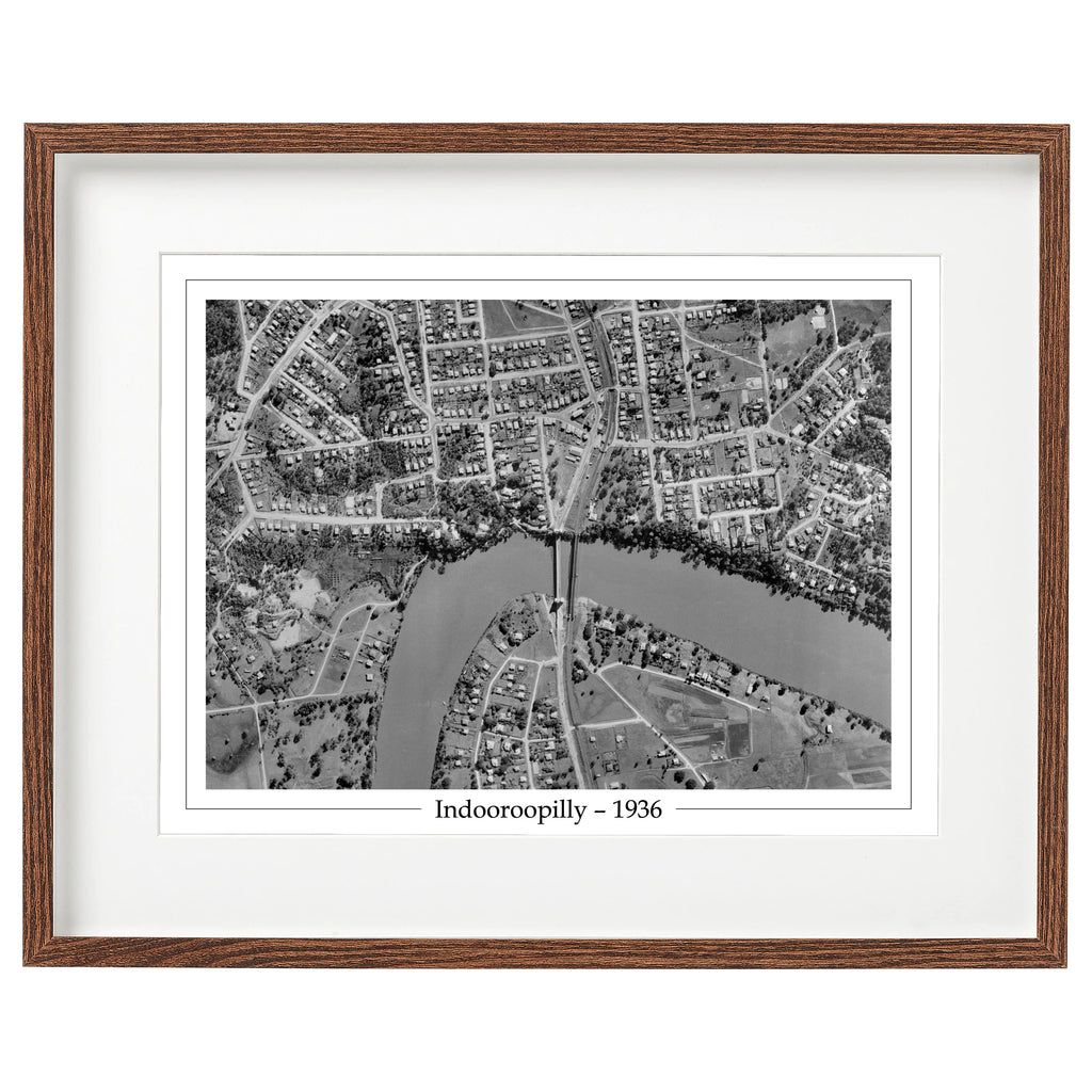1936 Indooroopilly - Aerial Photo - Walter Taylor Bridge – Suburb Maps