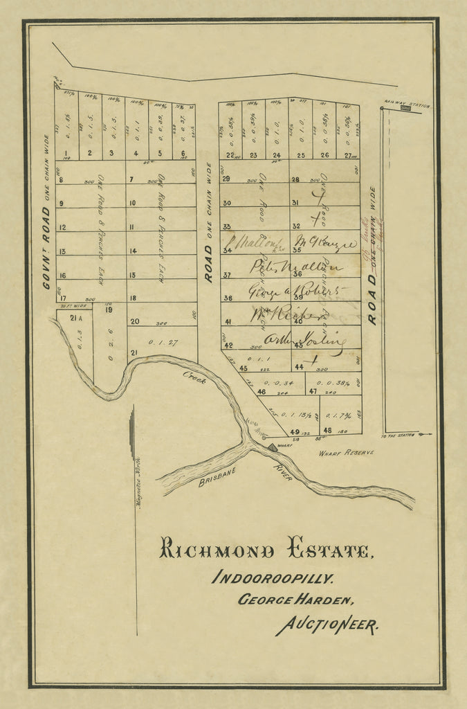 1877 Indooroopilly - Richmond Estate – Suburb Maps