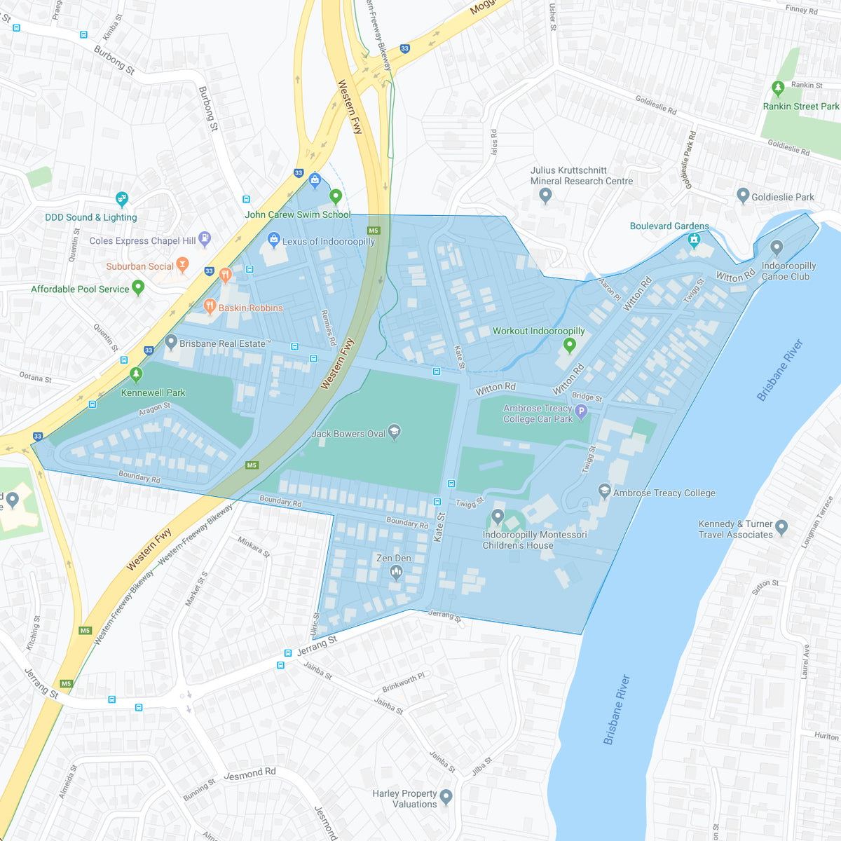 1886 Indooroopilly - Witton Township Estate – Suburb Maps