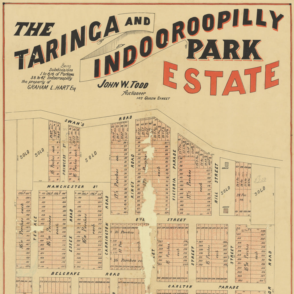 1888 Indooroopilly - Taringa and Indooroopilly Park Estate – Suburb Maps