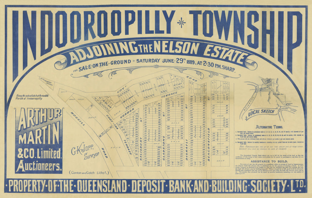 1889 Indooroopilly - Indooroopilly Township – Suburb Maps