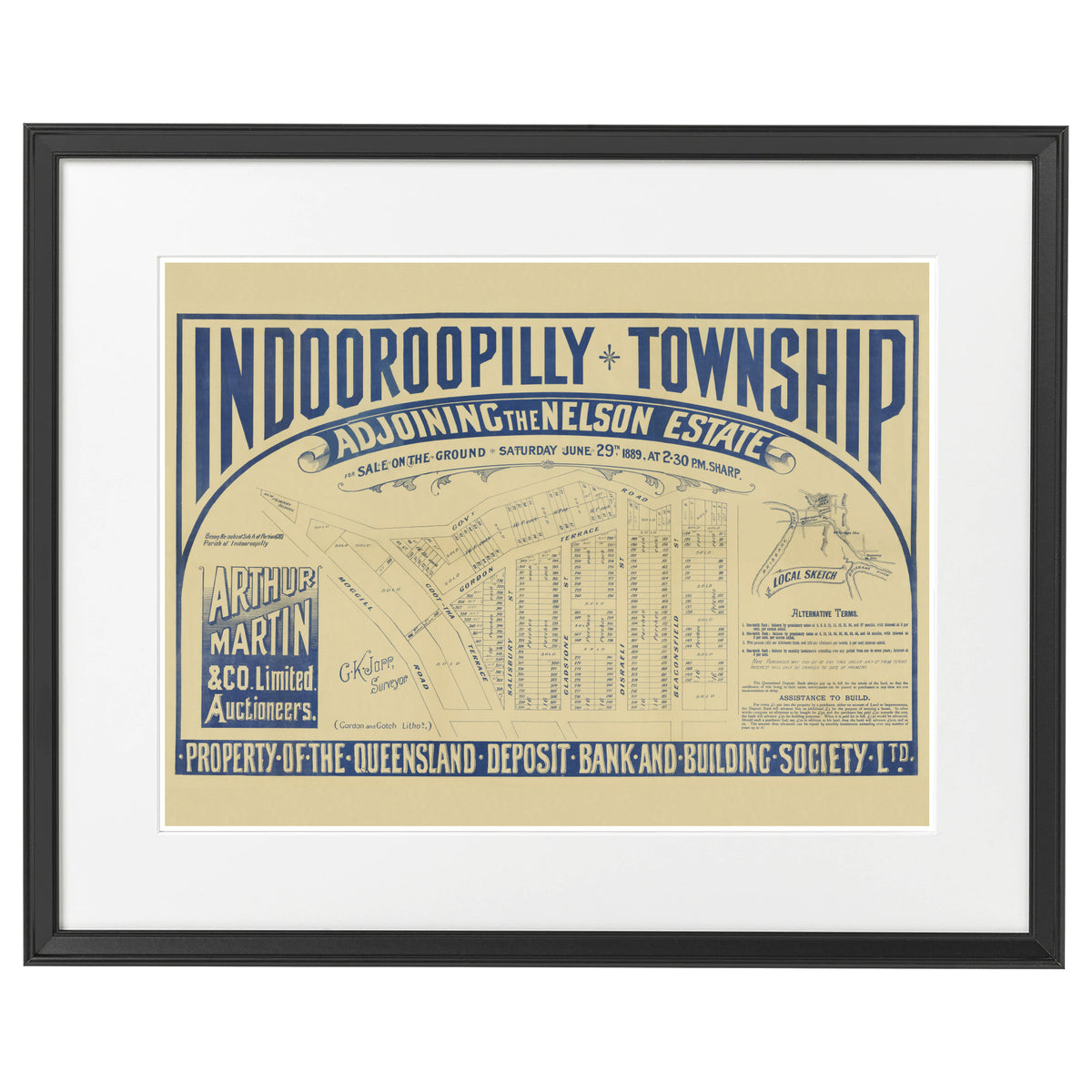 1889 Indooroopilly - Indooroopilly Township – Suburb Maps