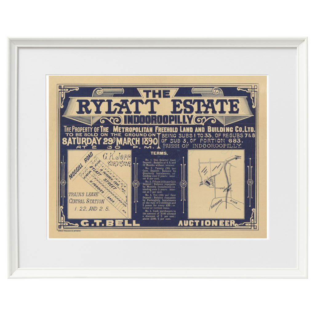 1890 Indooroopilly - Rylatt Estate – Suburb Maps