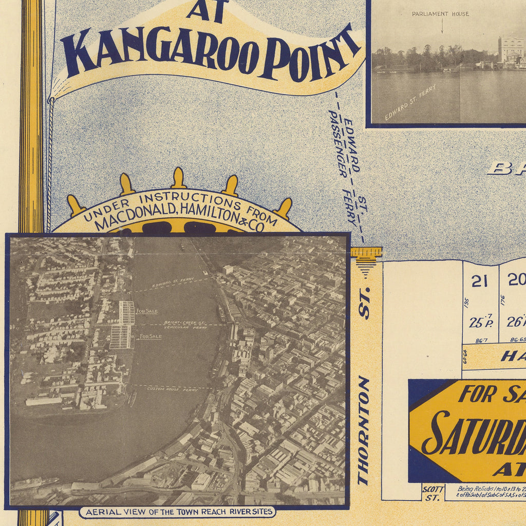 1928 Kangaroo Point - Town Reach River Sites – Suburb Maps