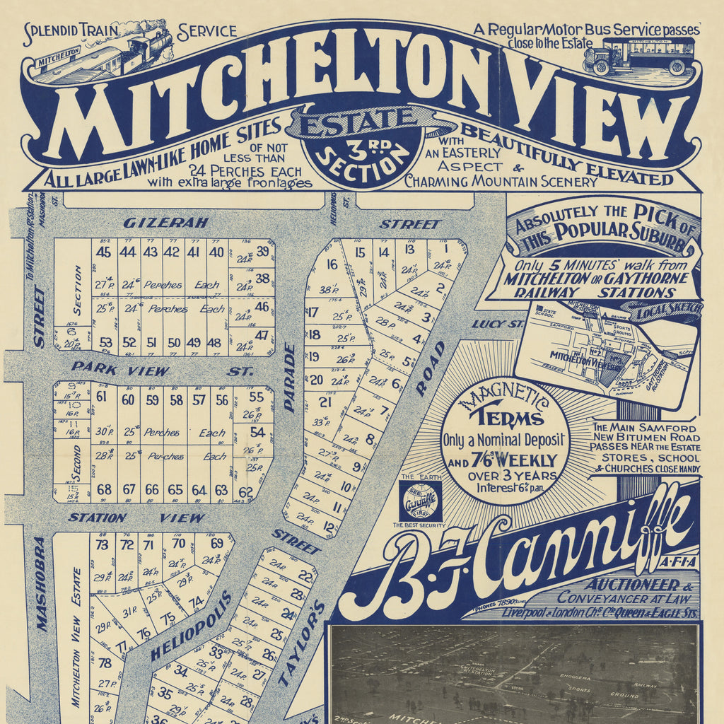 1933 Mitchelton - Mitchelton View Estate - 3rd Section – Suburb Maps
