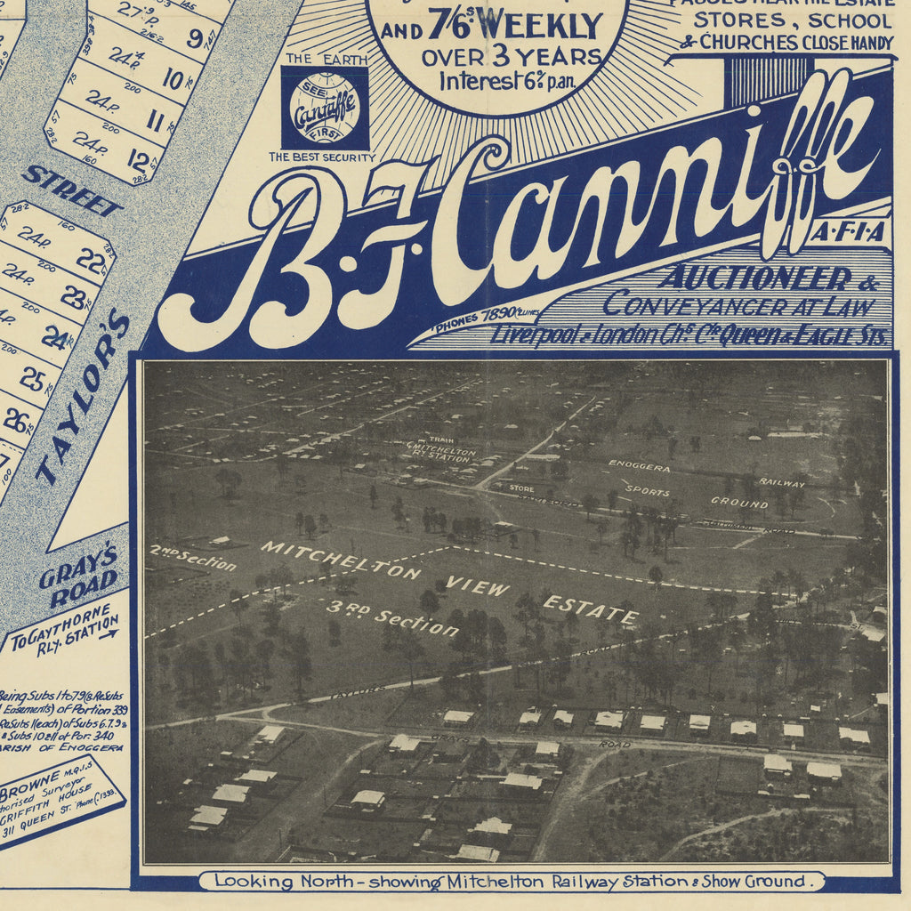 1933 Mitchelton - Mitchelton View Estate - 3rd Section – Suburb Maps