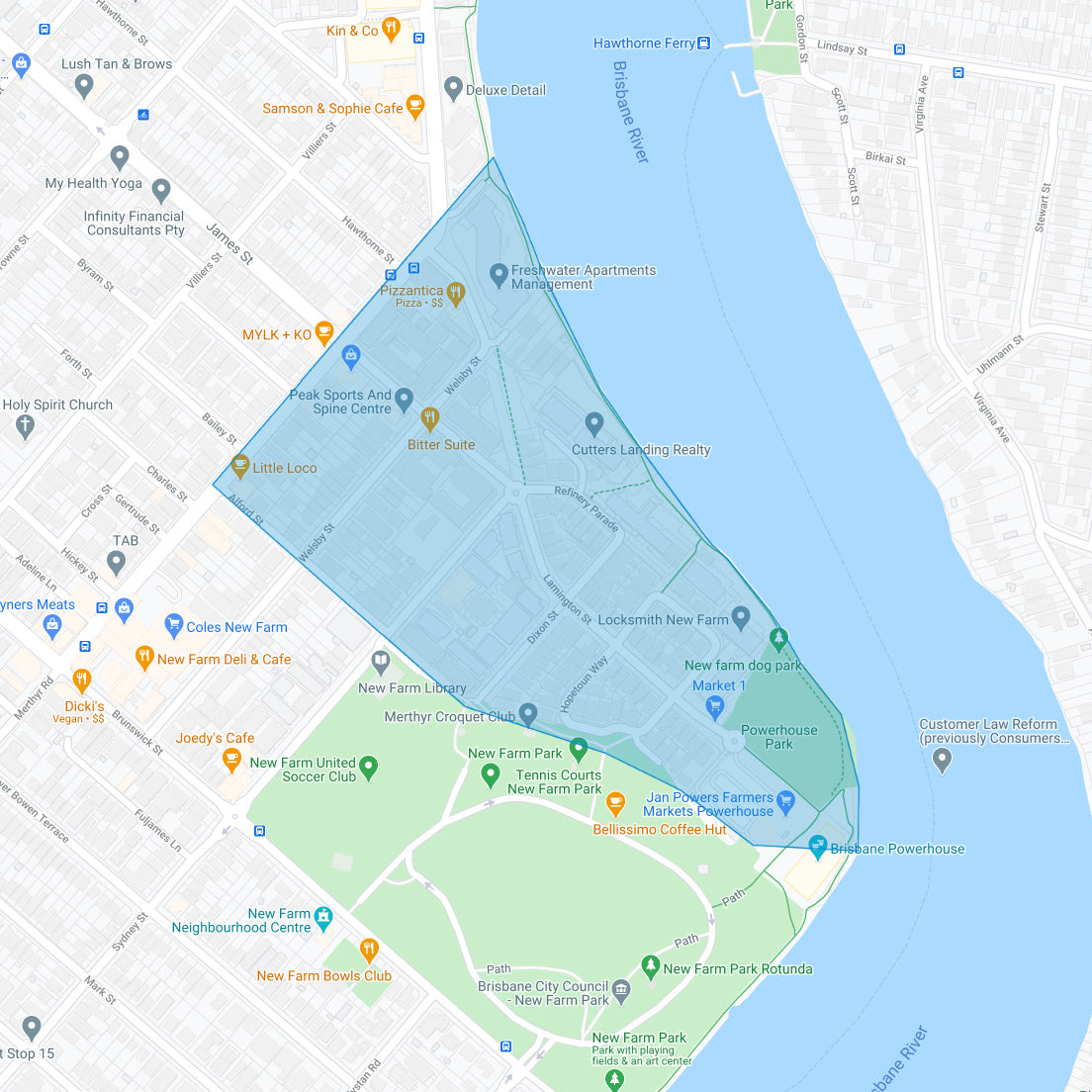 1887 New Farm - New Farm Estate – Suburb Maps