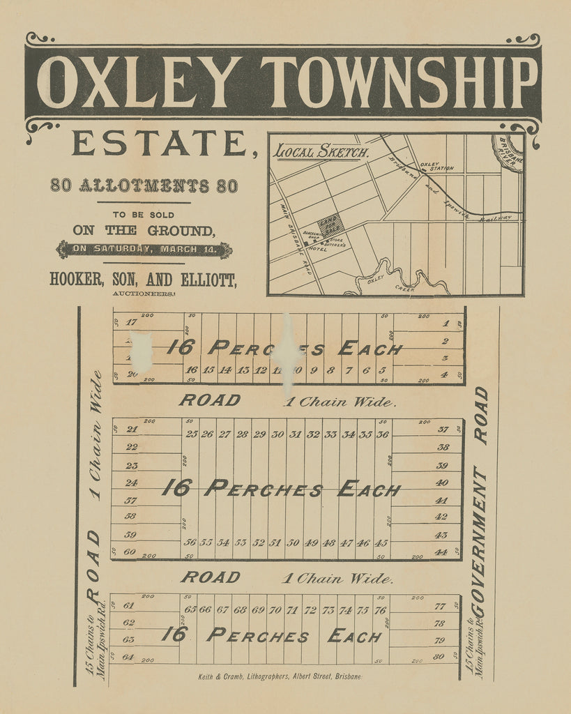 1885 Oxley - Oxley Township Estate – Suburb Maps