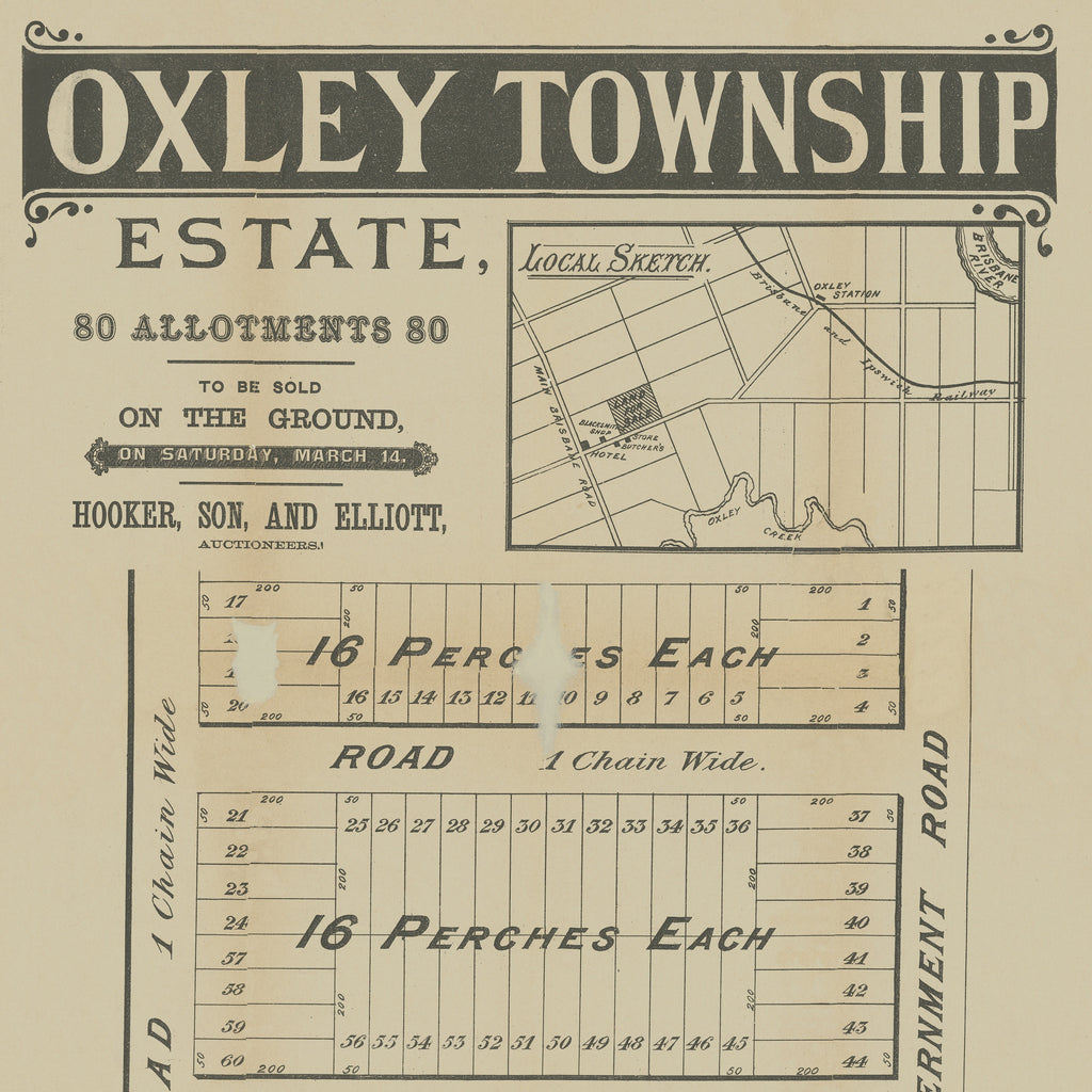 1885 Oxley - Oxley Township Estate – Suburb Maps