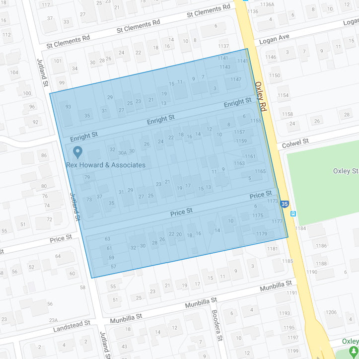 1885 Oxley - Oxley Township Estate – Suburb Maps