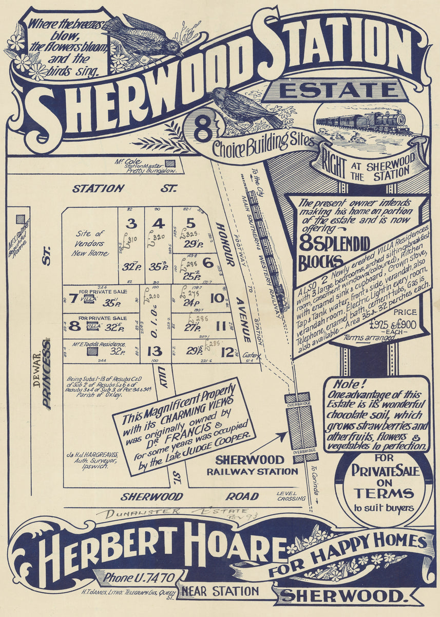 1929 Sherwood - Sherwood Station Estate – Suburb Maps