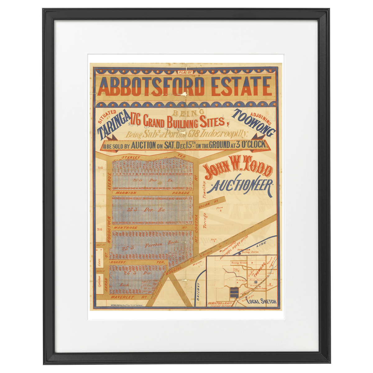 1883 Taringa - Abbotsford Estate – Suburb Maps
