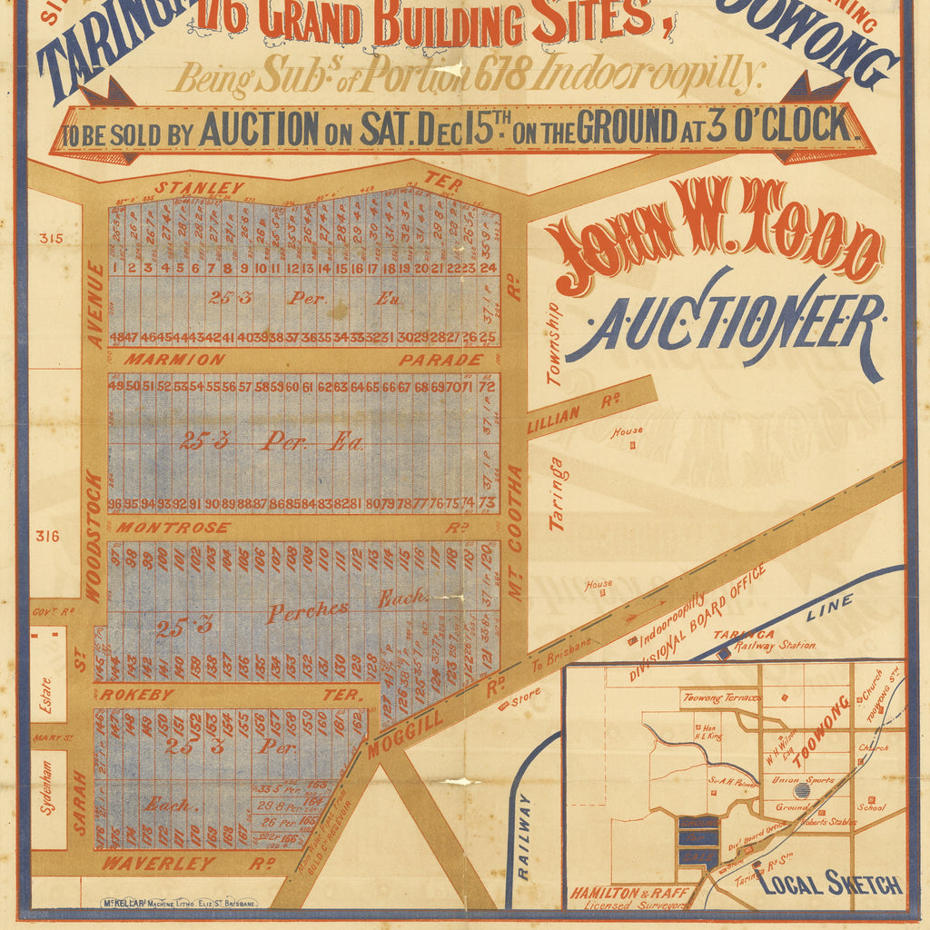 1883 Taringa - Abbotsford Estate – Suburb Maps